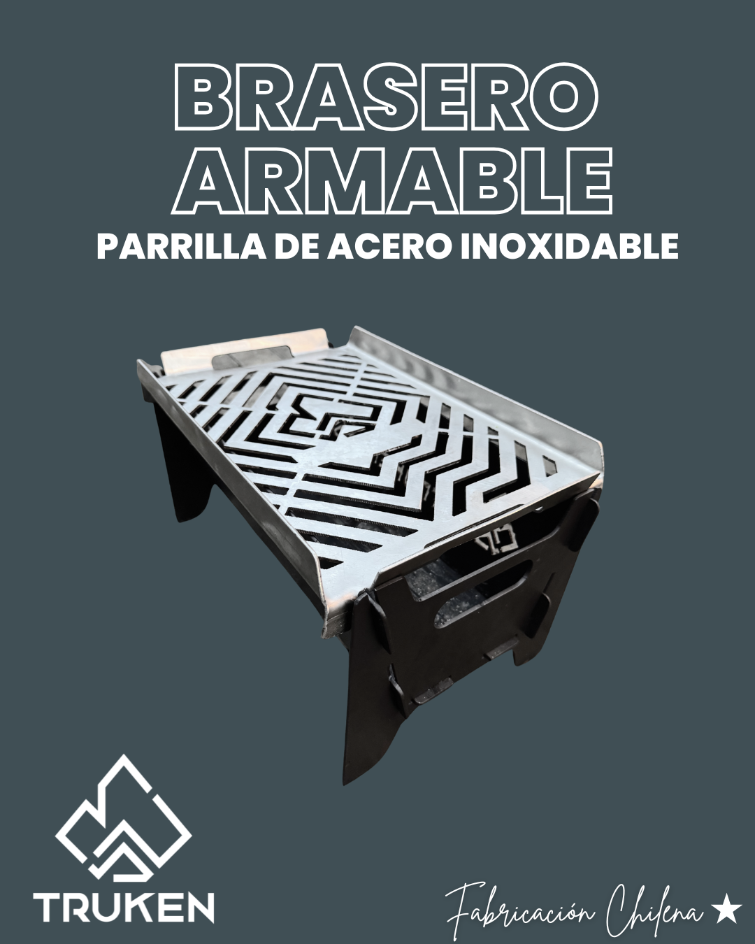 Brasero Armable con Parrilla – TRUKEN