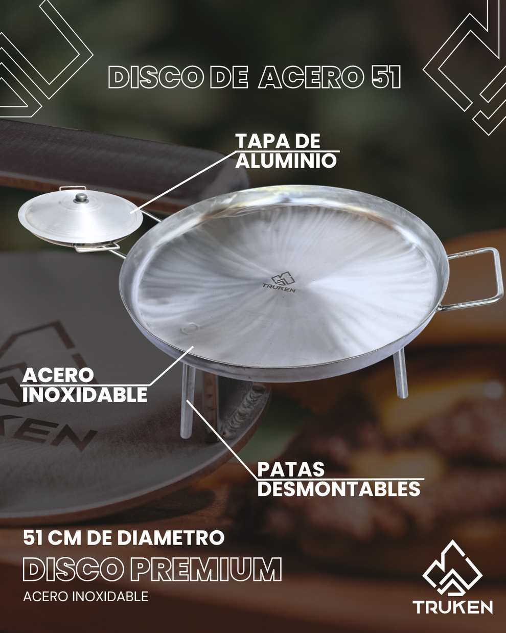 Disco 51 Acero Inoxidable – TRUKEN